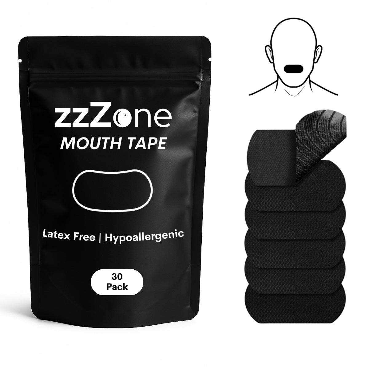 Best Mouth Tape For Sleeping | Anti Snoring Mouth Sleep Tape - 30 Pack ...
